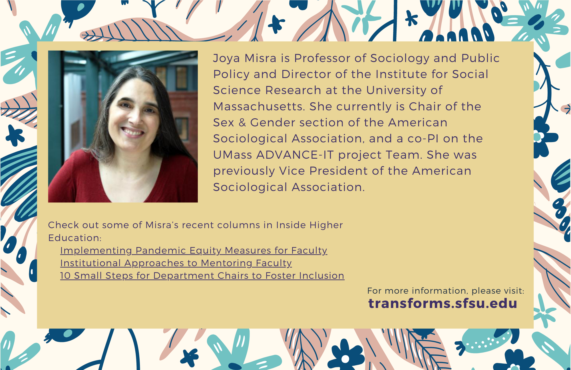 Creating Equitable Universities: Recognizing Faculty Workloads | SF ...